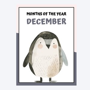 Months of the Year Cards, Months of the Year Printable Posters ...