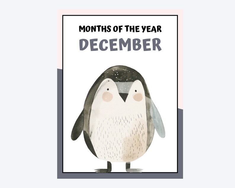 Months of the Year Cards, Months of the Year Printable Posters ...