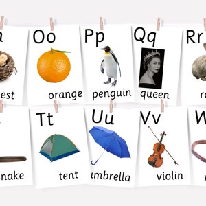 Alphabet Posters Classroom Decor, Alphabet Posters Real Pictures ...