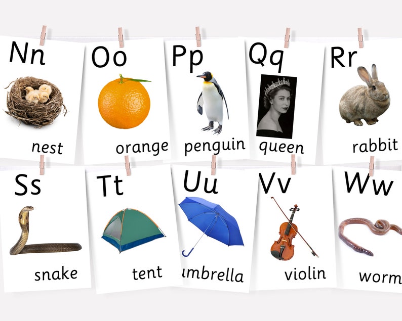 Alphabet Posters Classroom Decor, Alphabet Posters Real Pictures ...