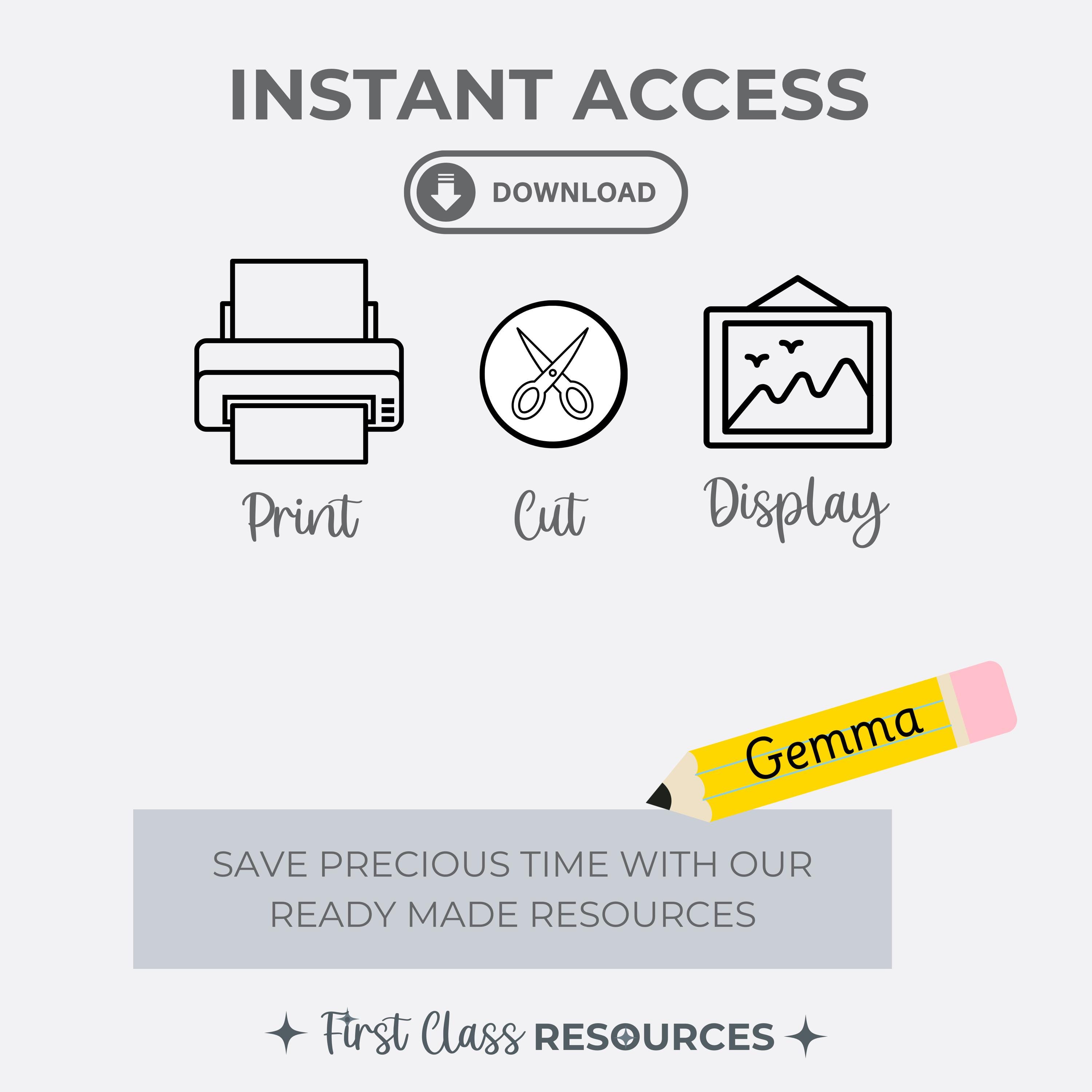 Editable Pencil Classroom Name Tags Labels Printable Student Kids ...