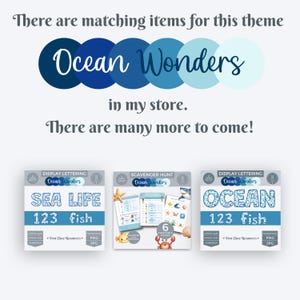 Ocean Animals Alphabet Posters, A - Z Printable Flashcards, Classroom ...