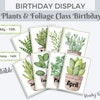 Plants Classroom Birthday Wall | PNG + PDF + Powerpoint | Editable ...