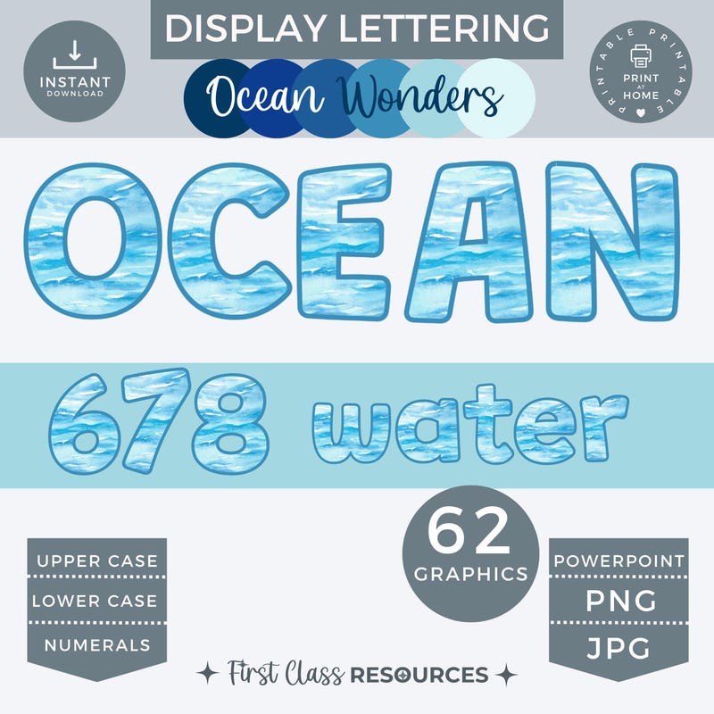 Ocean Theme Small - Etsy