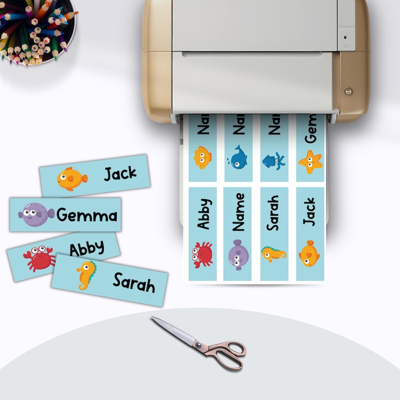Under the Sea Classroom Theme, Ocean Name Tags, Editable Sea Creature ...
