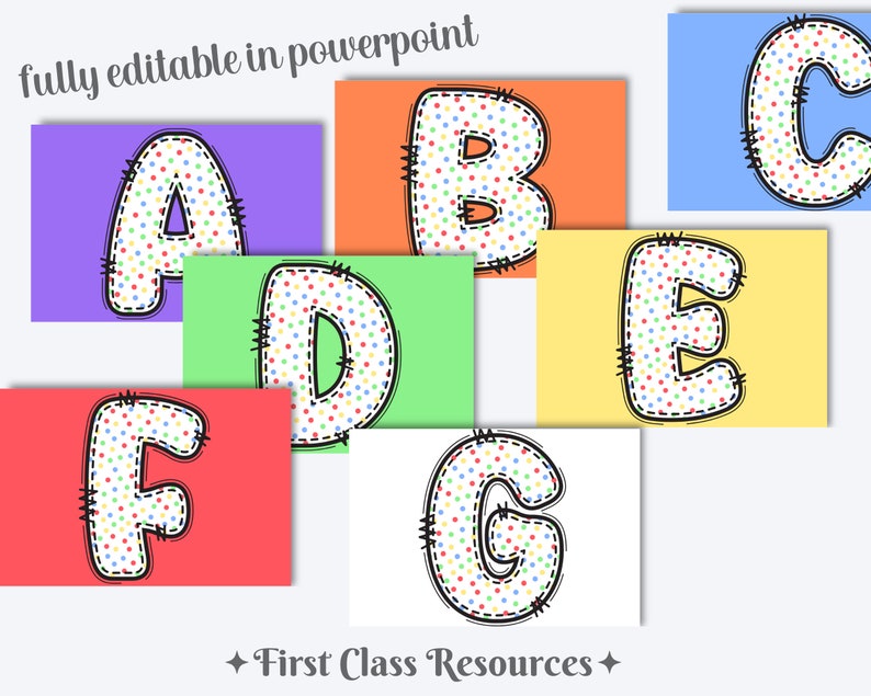 Instant Download Bulletin Board Letters, Printable Bulletin Board ...