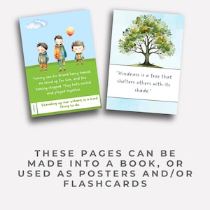 Kindness Cards Printable Flashcards Posters Inspirational Quotes for ...
