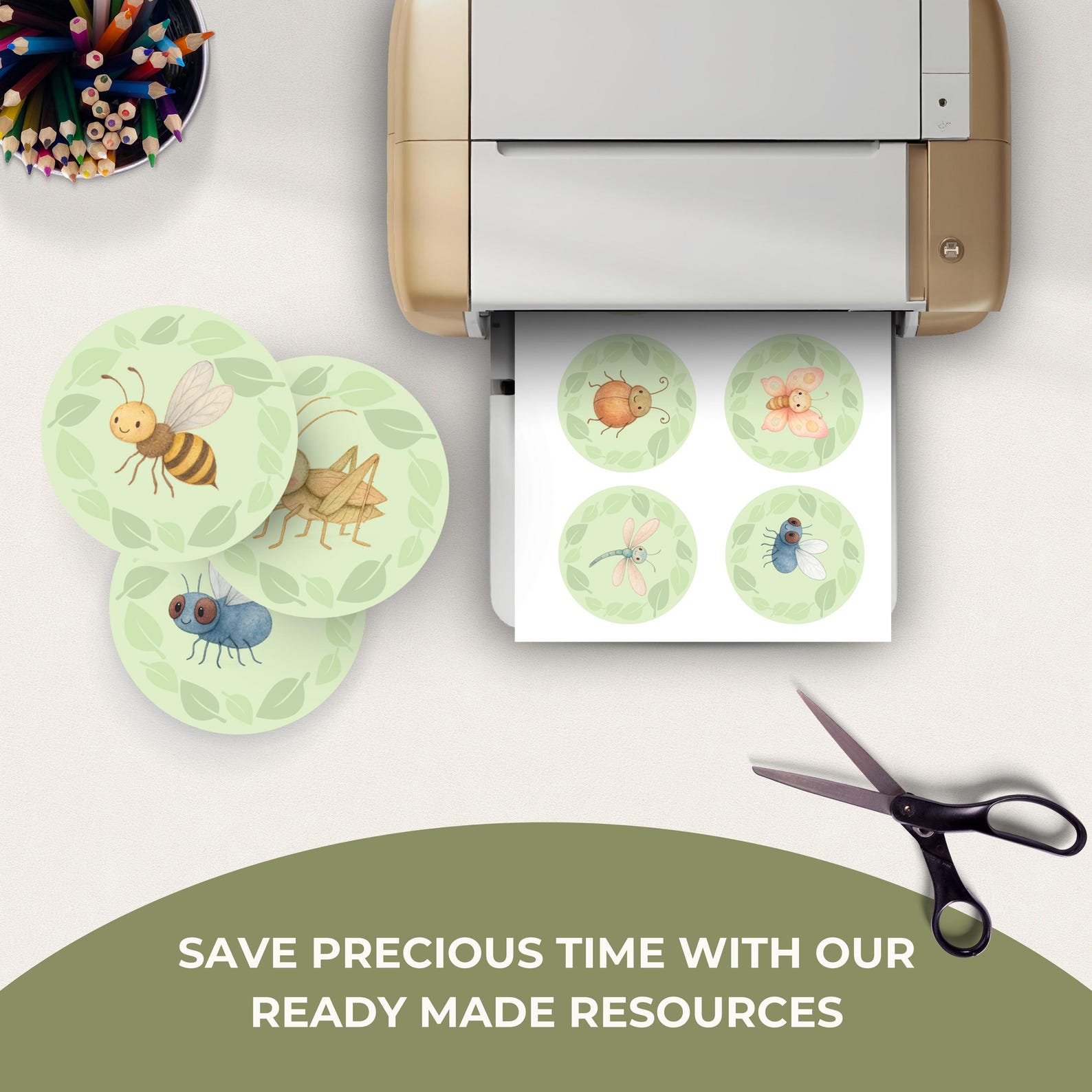 Insect Leaf Tokens Printable, Bugs and Insects Classroom Resource ...