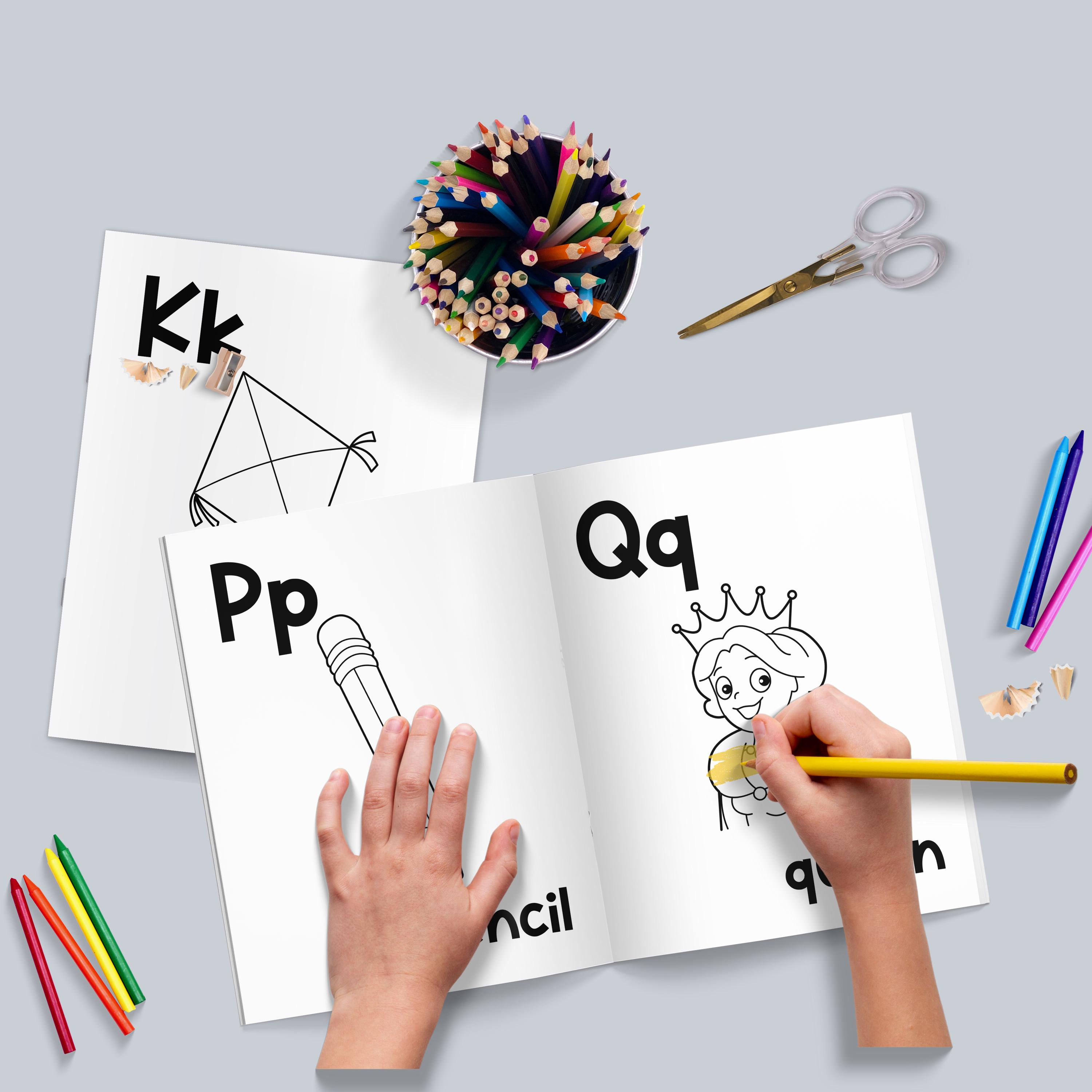 Alphabet Flashcards Printable Coloring Preschool Alphabet Coloring ...