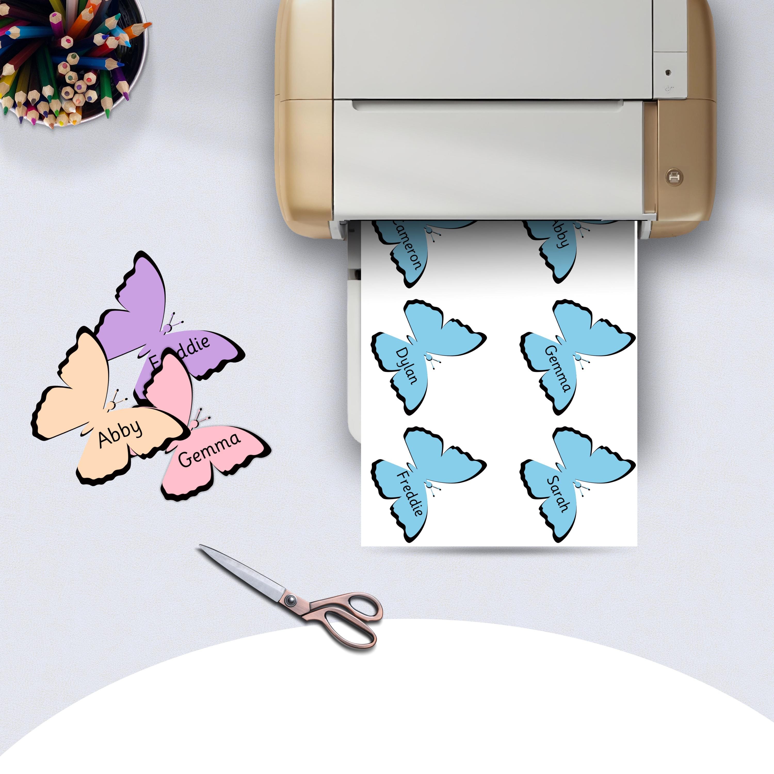 Editable Butterfly Classroom Name Tags Labels, Editable Printable ...