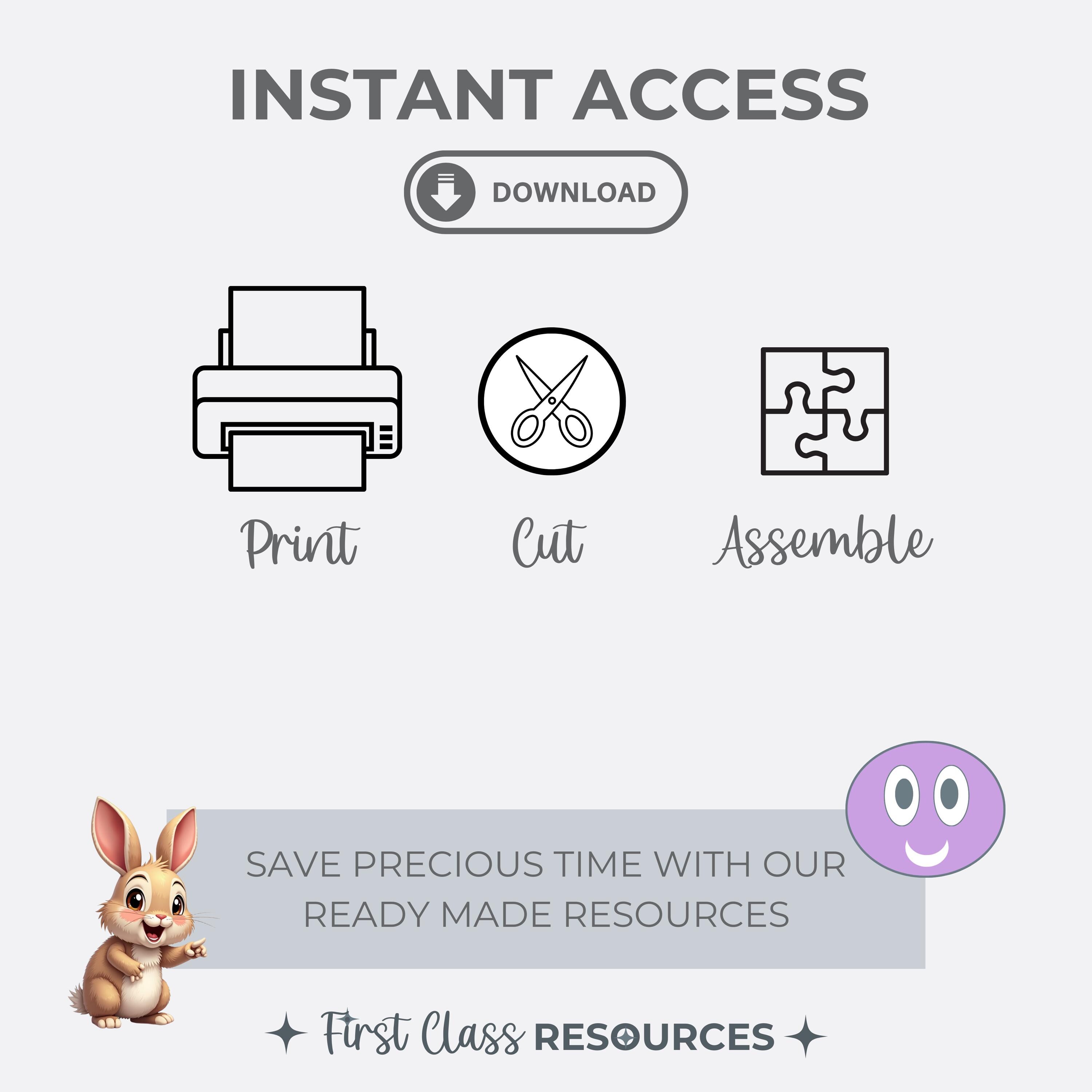 Build a Caterpillar Craft, Kids Spring Cut and Paste Activity, Fine ...