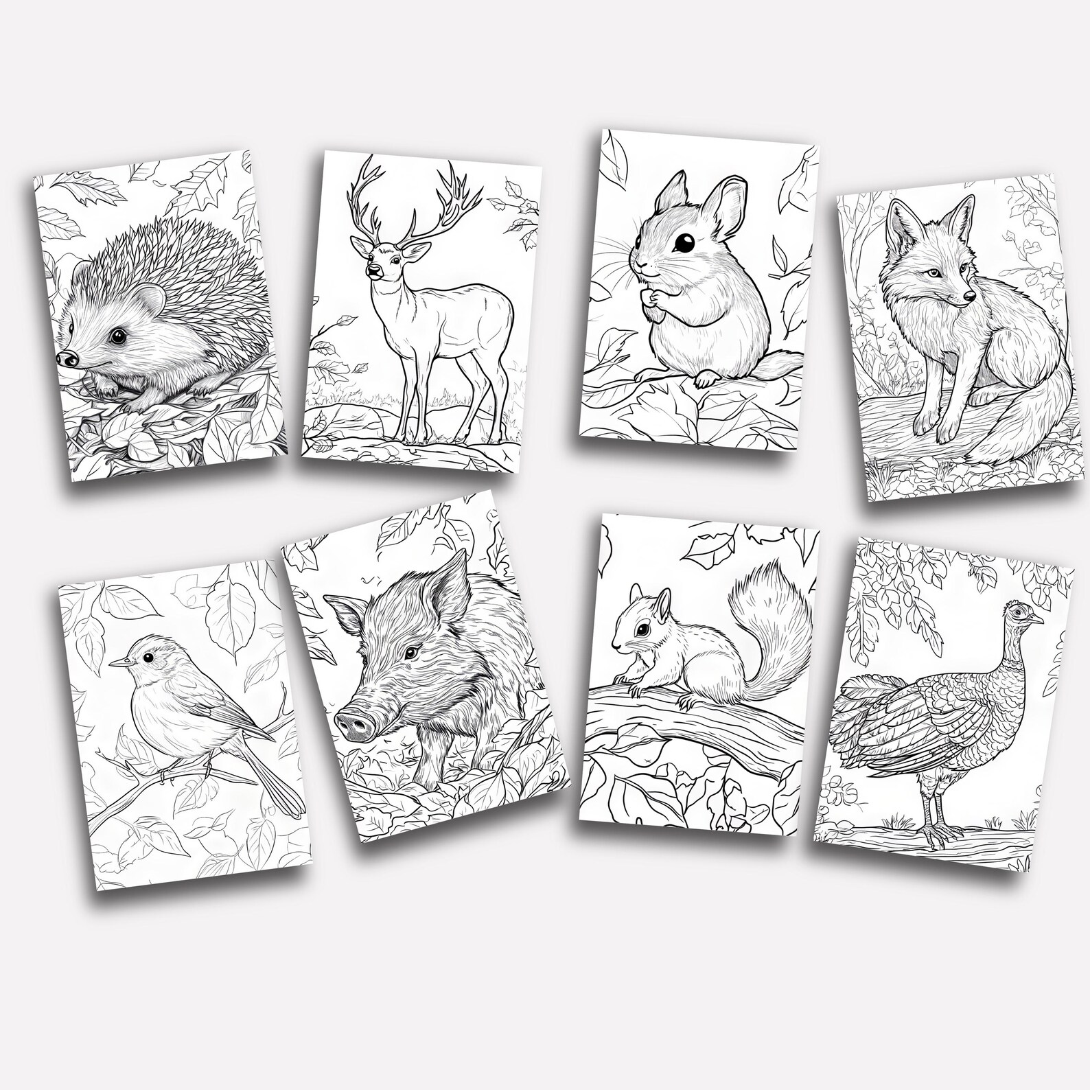 Autumn Animals Coloring Pages for Kids Fall Autumn Coloring Pages ...