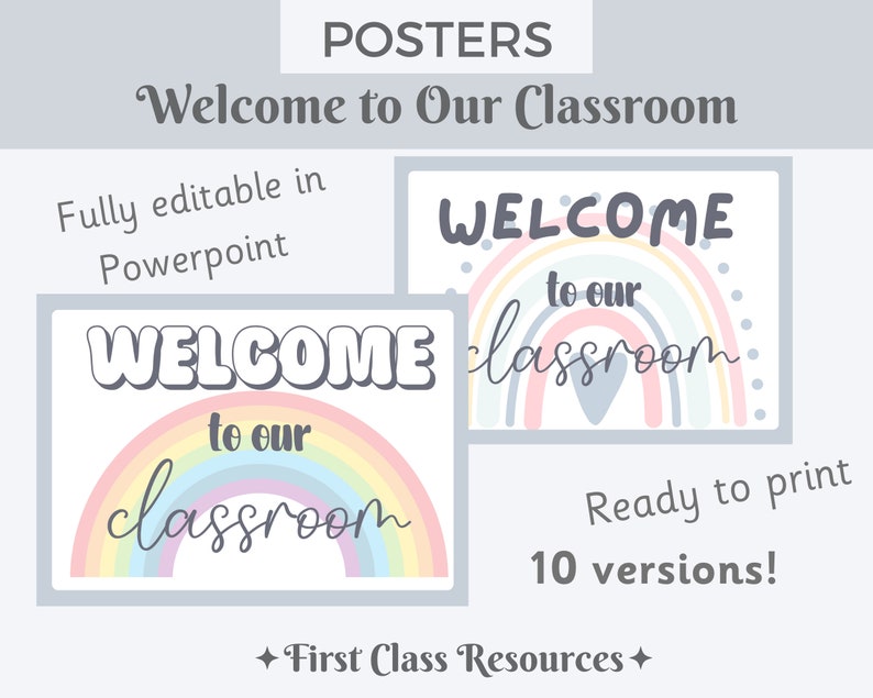 Welcome to Our Classroom Poster, Welcome to Our Classroom Printable ...