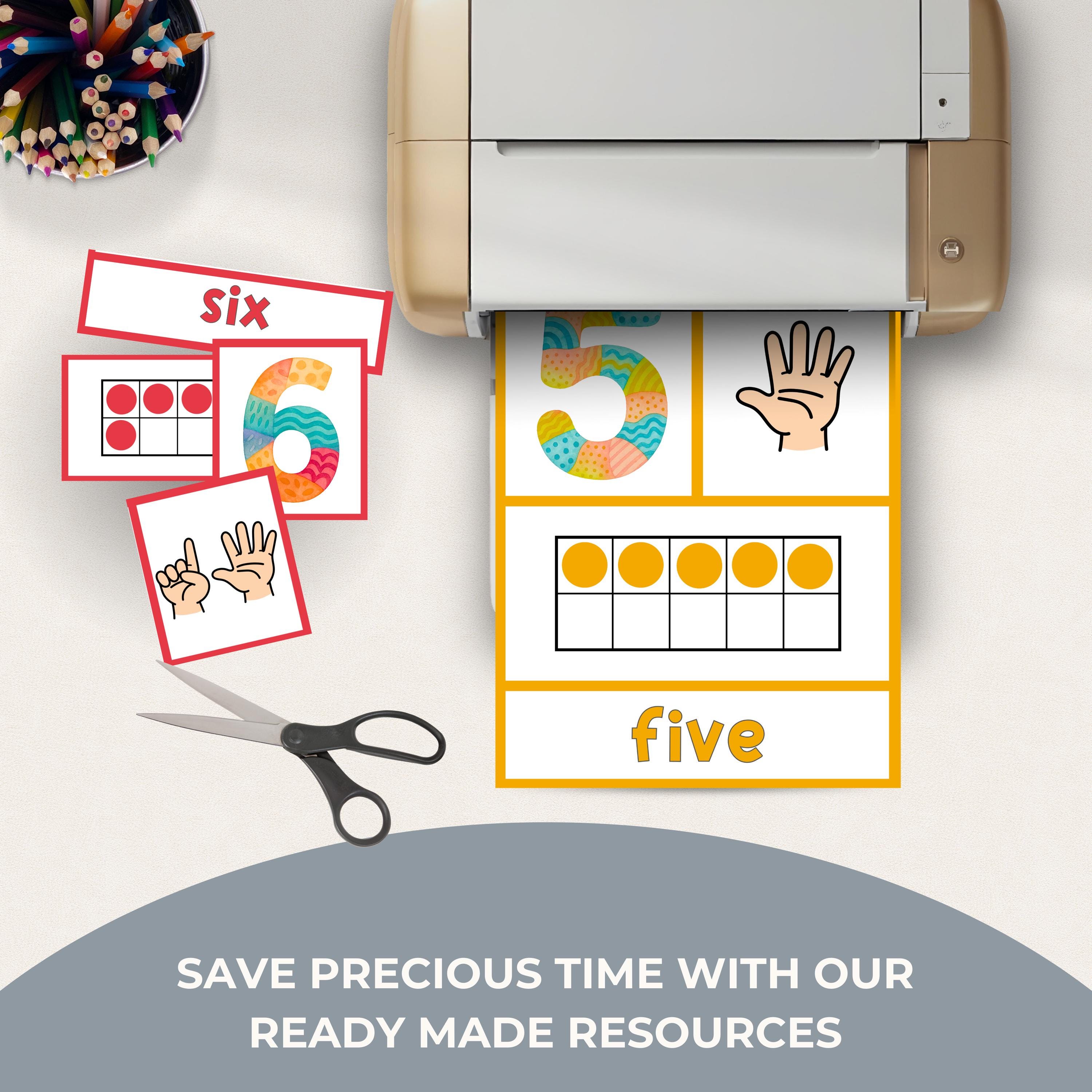 Number Posters 0-10, Classroom Decor, Sunny Horizons Theme, Preschool ...