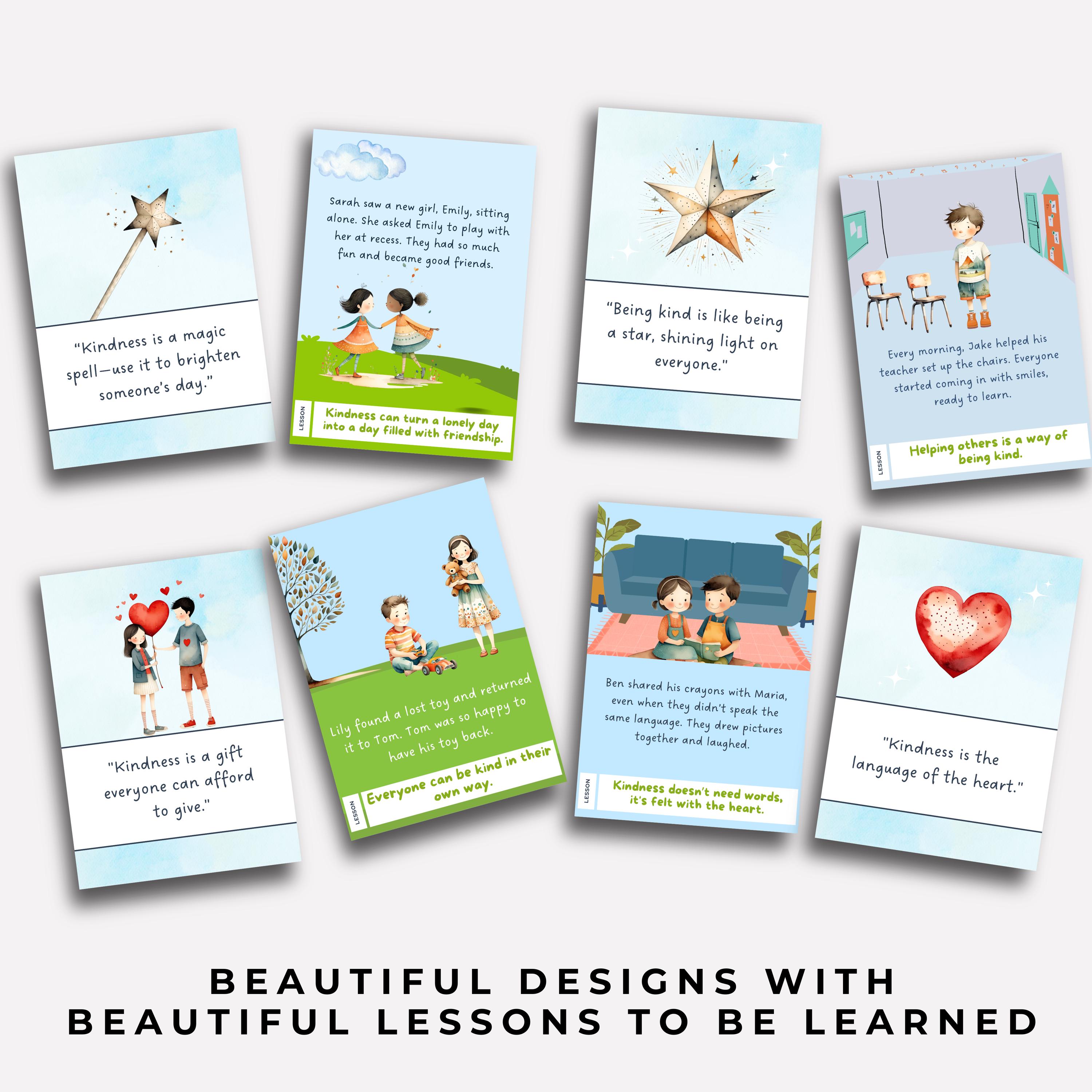 Kindness Cards Printable Flashcards Posters Inspirational Quotes for ...