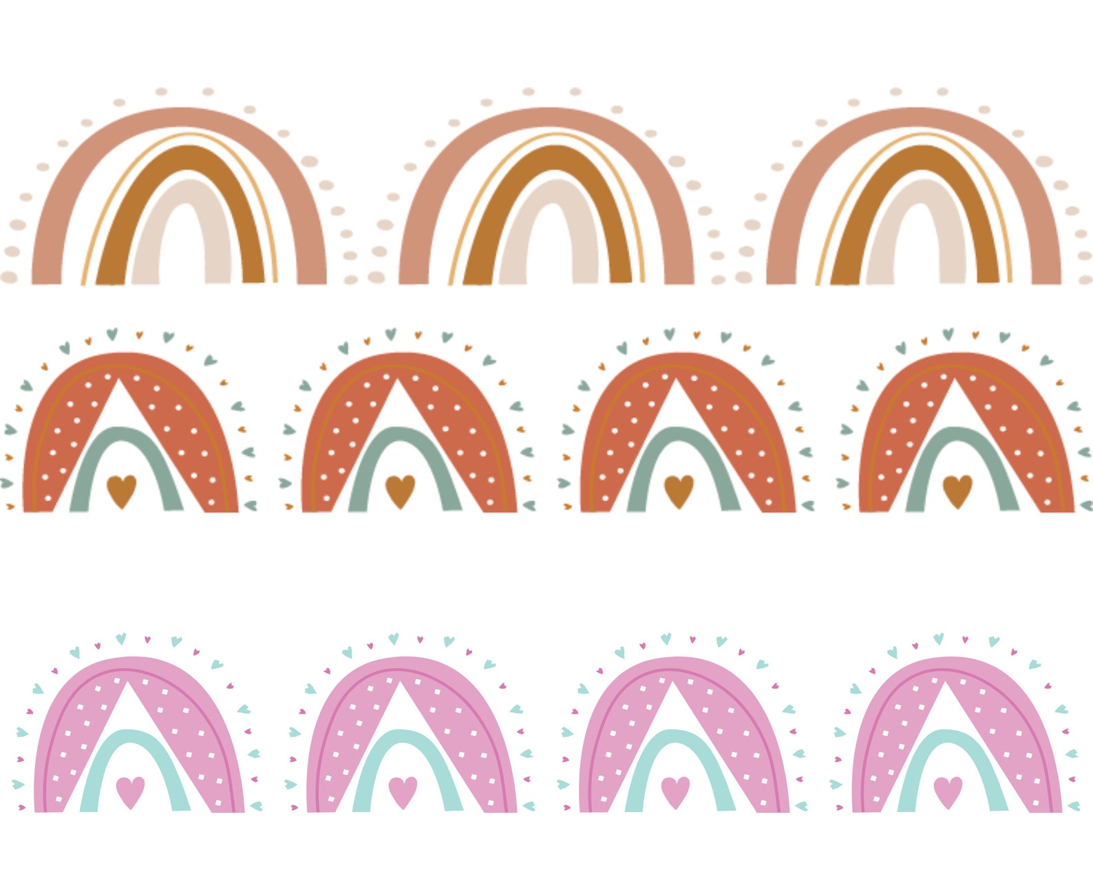 Teacher Bulletin Board Borders Rainbow Board Borders Modern Classroom ...