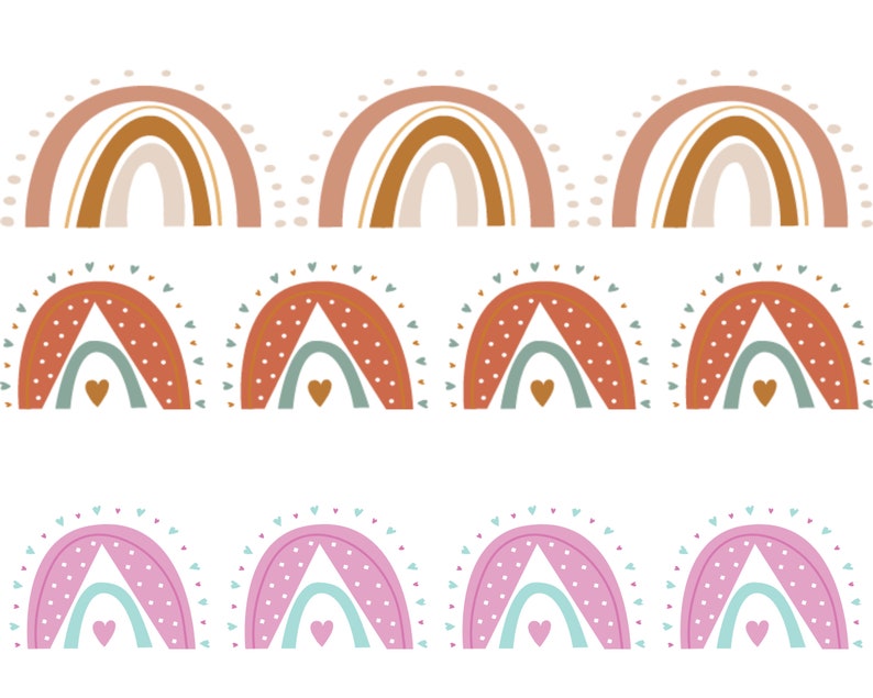 Teacher Bulletin Board Borders Rainbow Board Borders Modern Classroom ...