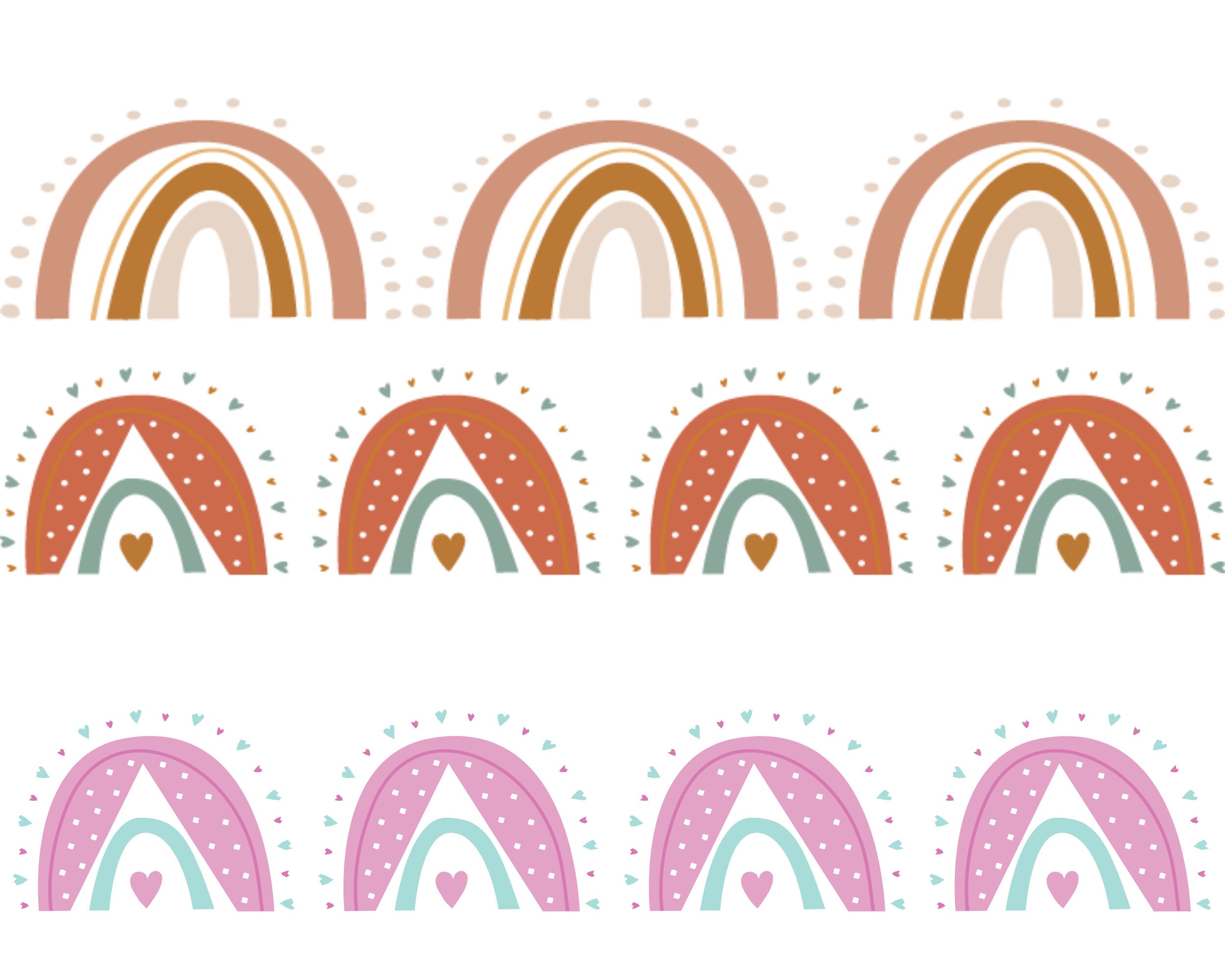 Teacher Bulletin Board Borders Rainbow Board Borders Modern Classroom ...