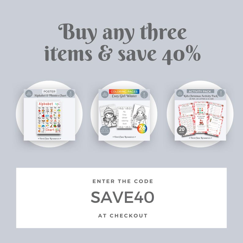 ABC Phonics Poster, Alphabet Poster Classroom Decor, Alphabet Chart ...