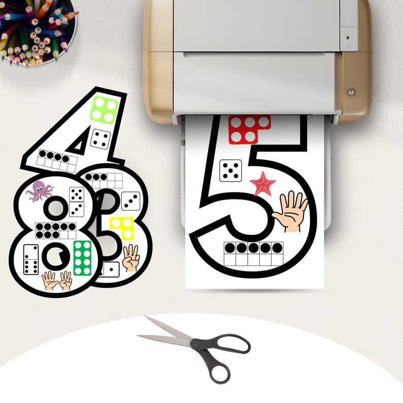 Tablas de números del 1 al 10, pósteres de números grandes para ...