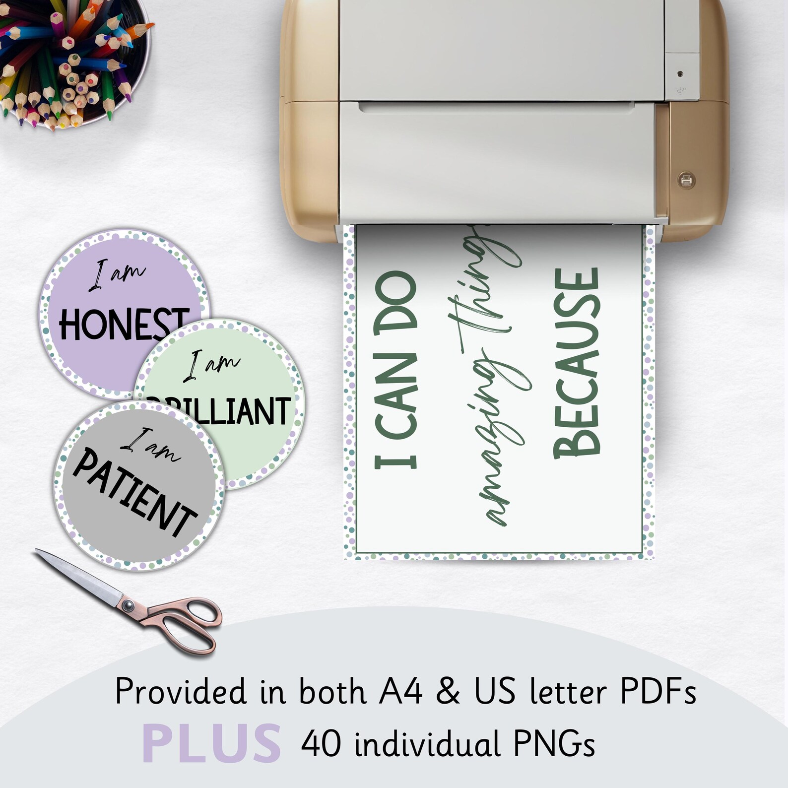 Affirmation Station Classroom Decor, Positive Growth Mindset Display ...