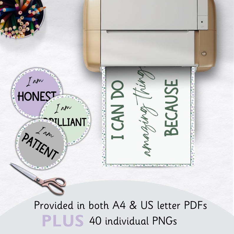 Affirmation Station Classroom Decor, Positive Growth Mindset Display ...