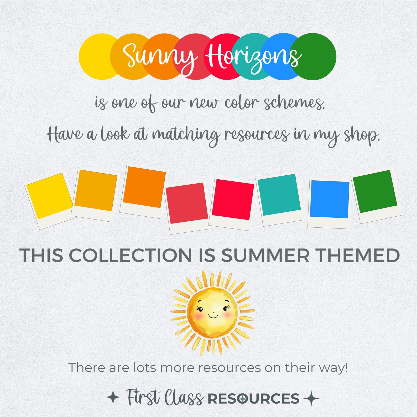 Number Posters 0-10, Classroom Decor, Sunny Horizons Theme, Preschool ...