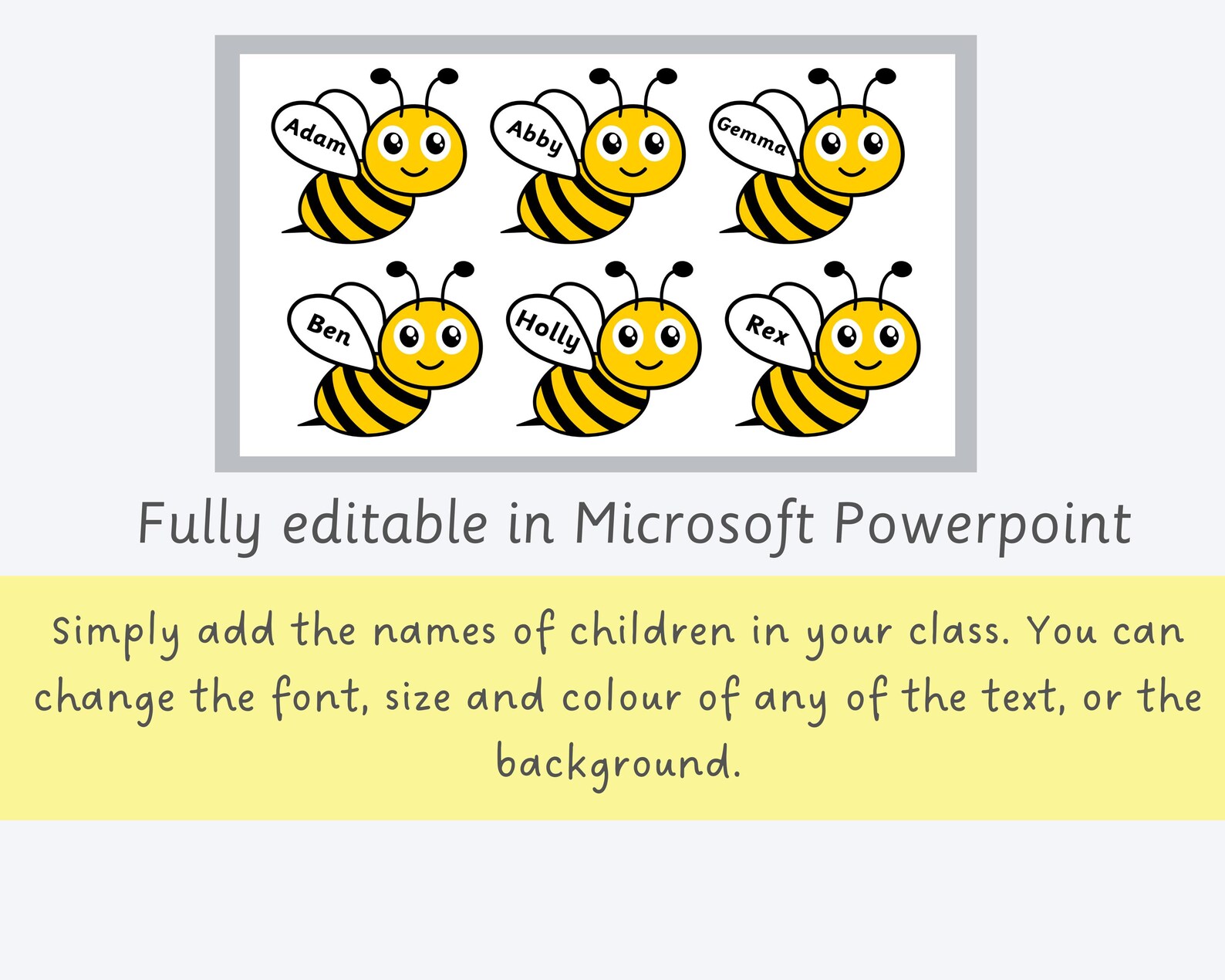 Editable Bee Classroom Name Tags, Classroom Labels, Editable Desk Name ...