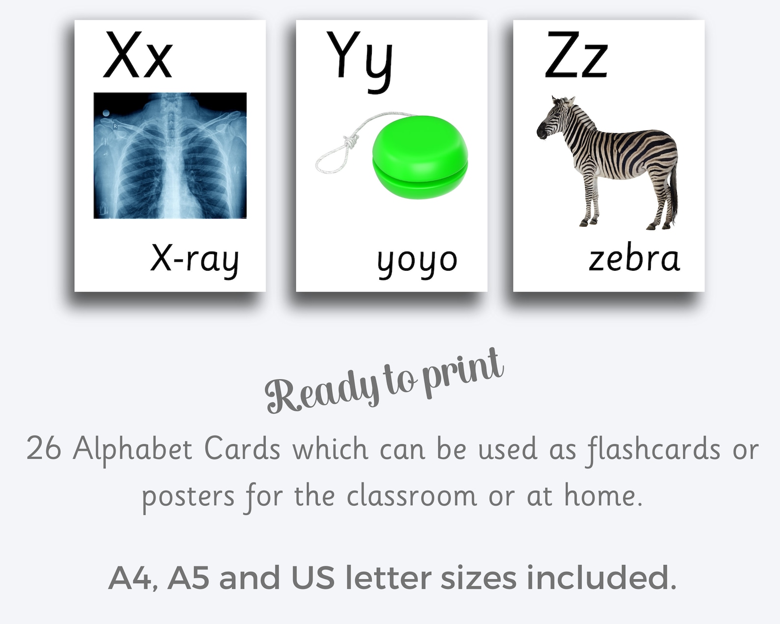 Alphabet Posters Classroom Decor, Alphabet Posters Real Pictures ...
