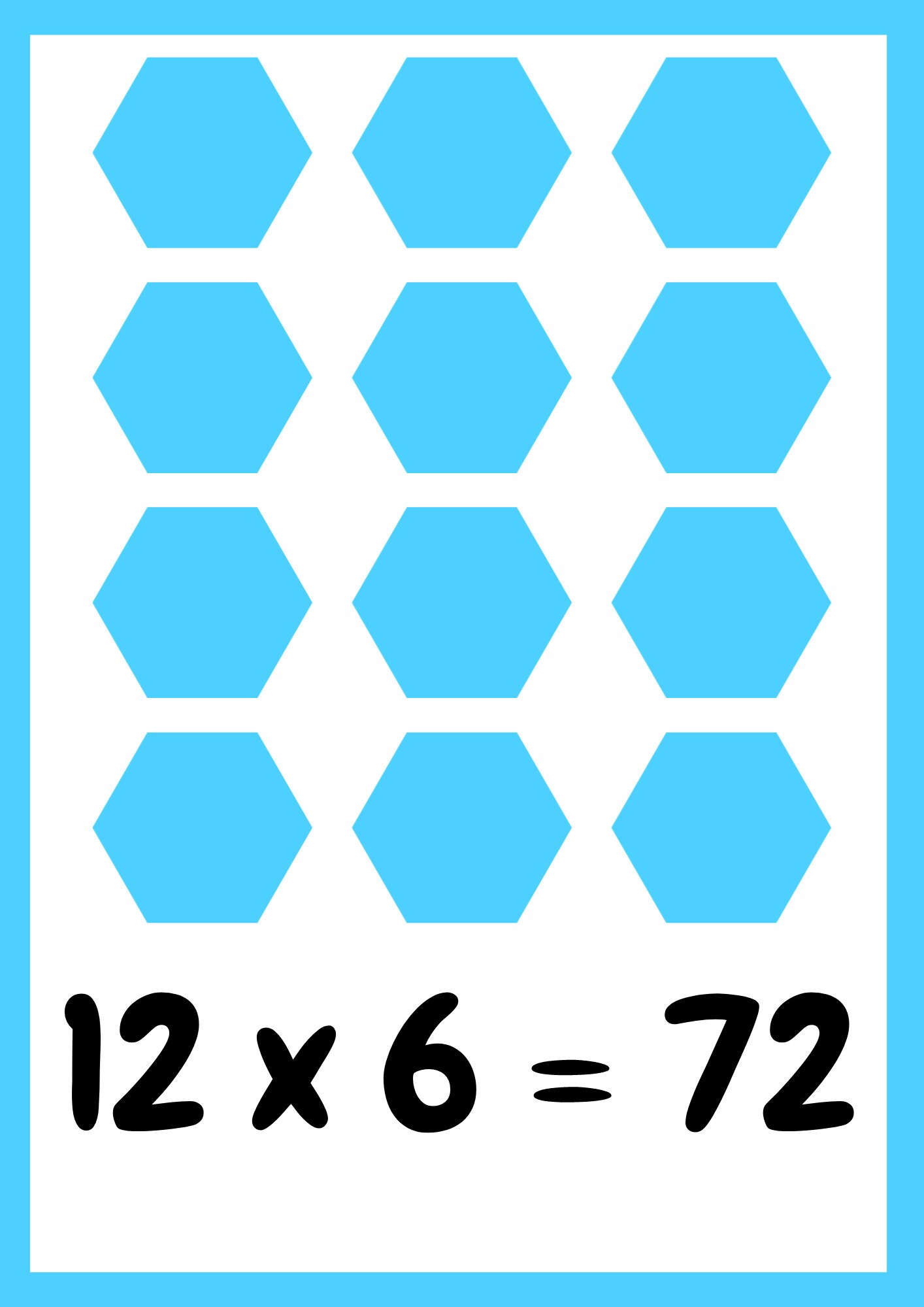 6 Times Table Posters Cards Visual Aid Using Eggs Numicon - Etsy