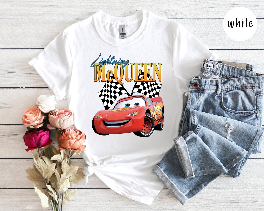 Custom Lightning Mcqueen Tshirt, Mcqueen Birthday Shirt, Cars Pit Crew ...