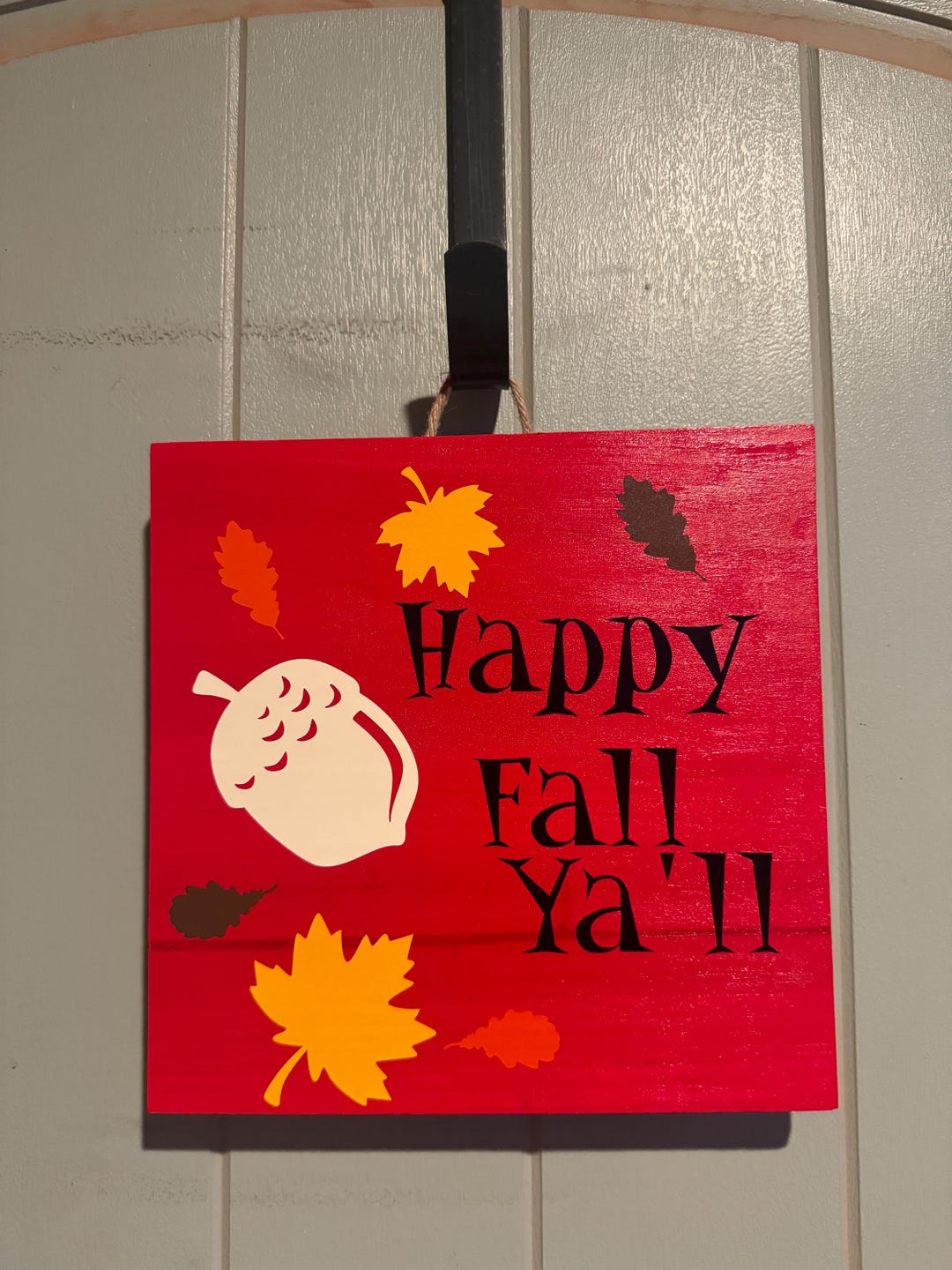 Happy Fall Yall Door Sign - Etsy
