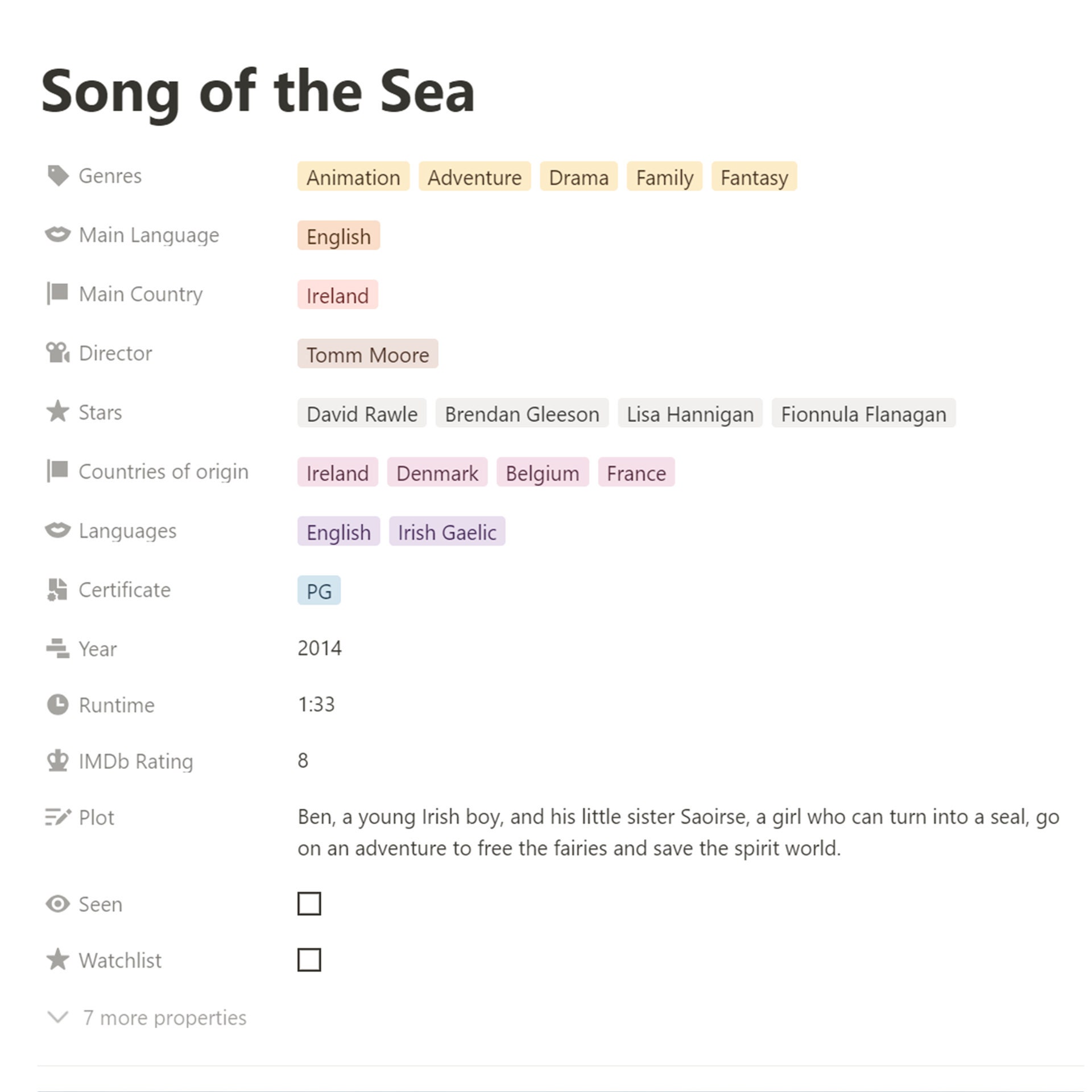 Movie List Notion Template | Ultimate Imdb Top 1000 Best Movie List - Etsy