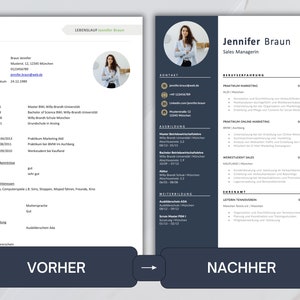 Application Template, CV Template Word, Modern CV, Cover Letter ...