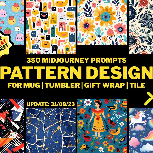 Seamless Pattern Midjourney Prompt - Etsy Seamless Pattern Midjourney Prompt - Etsy
