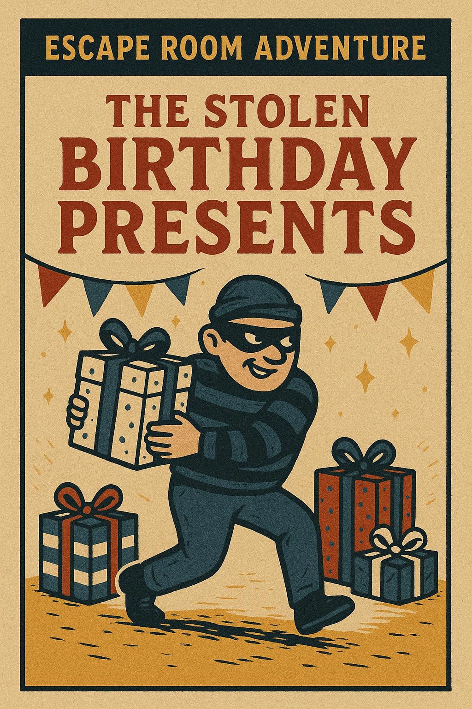 Printable Birthday Escape Room for Kids – Stolen Presents Mystery Game ...