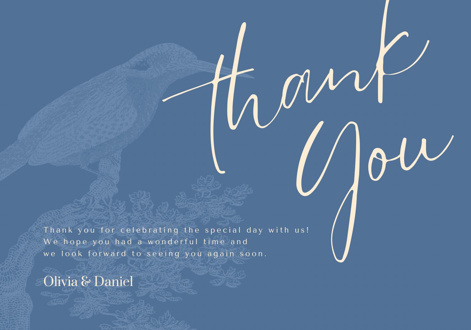 Whimsical Love Birds Wedding Invitation Template Set, Birds Wedding ...