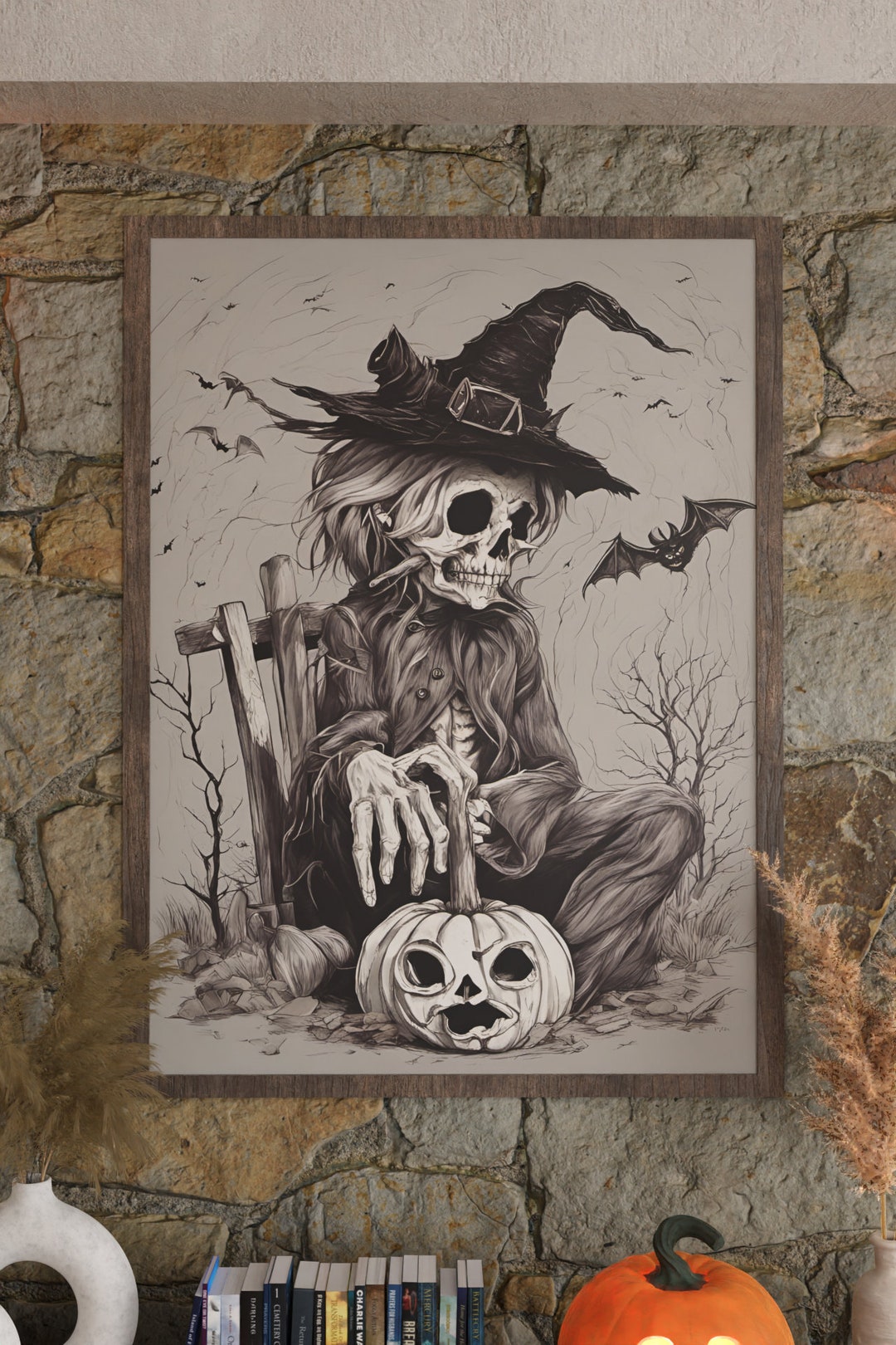 Halloween Art Print Vol 40 Spooky Poster Print Haunted House Print ...