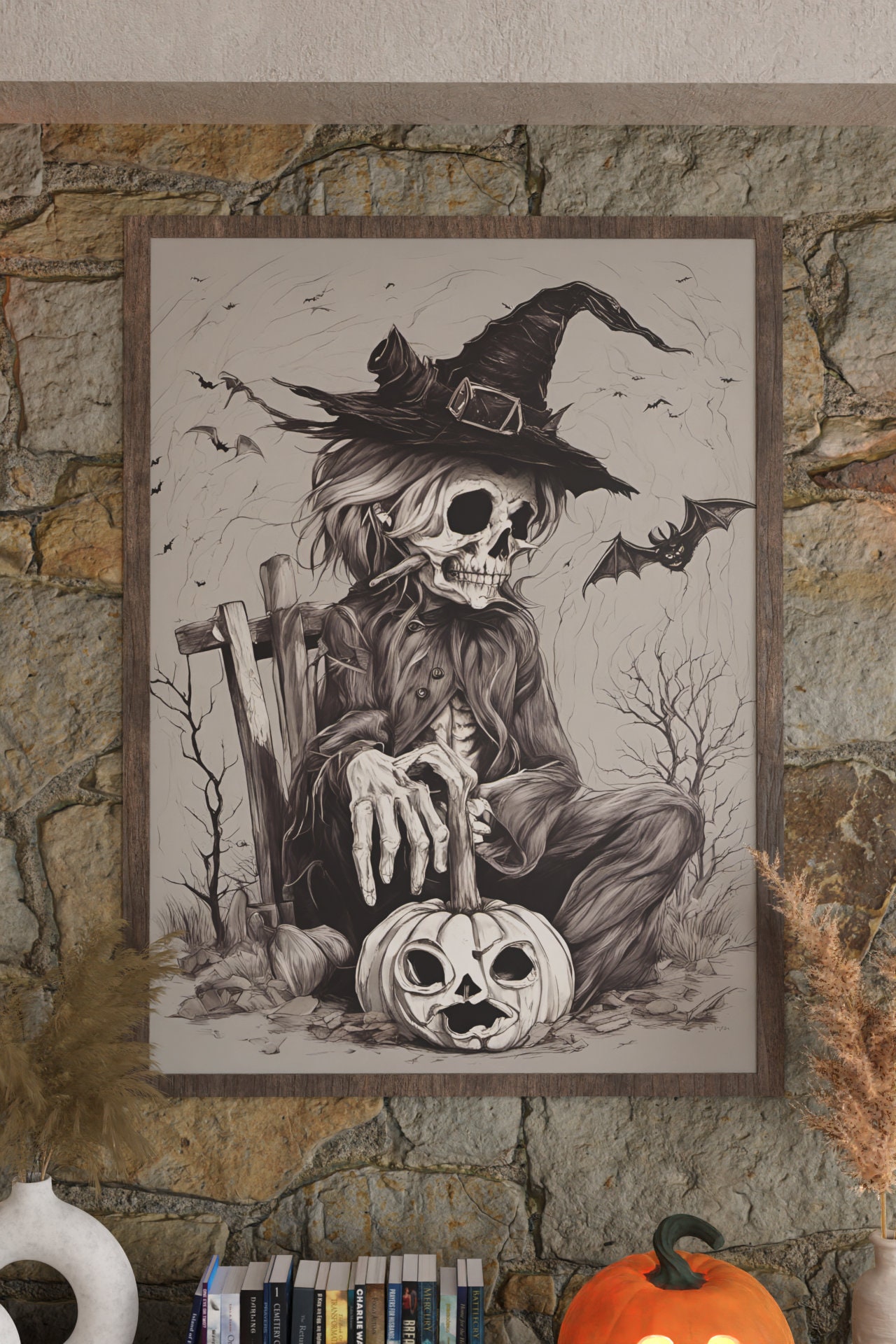 Halloween Art Print Vol 40 Spooky Poster Print Haunted House Print ...