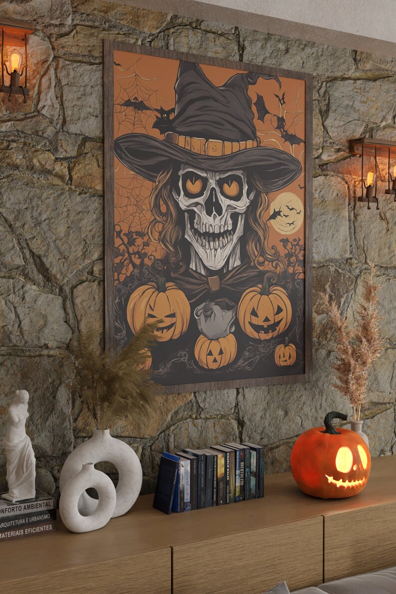 Halloween Art Print Vol 5 Spooky Poster Print Haunted House Print ...