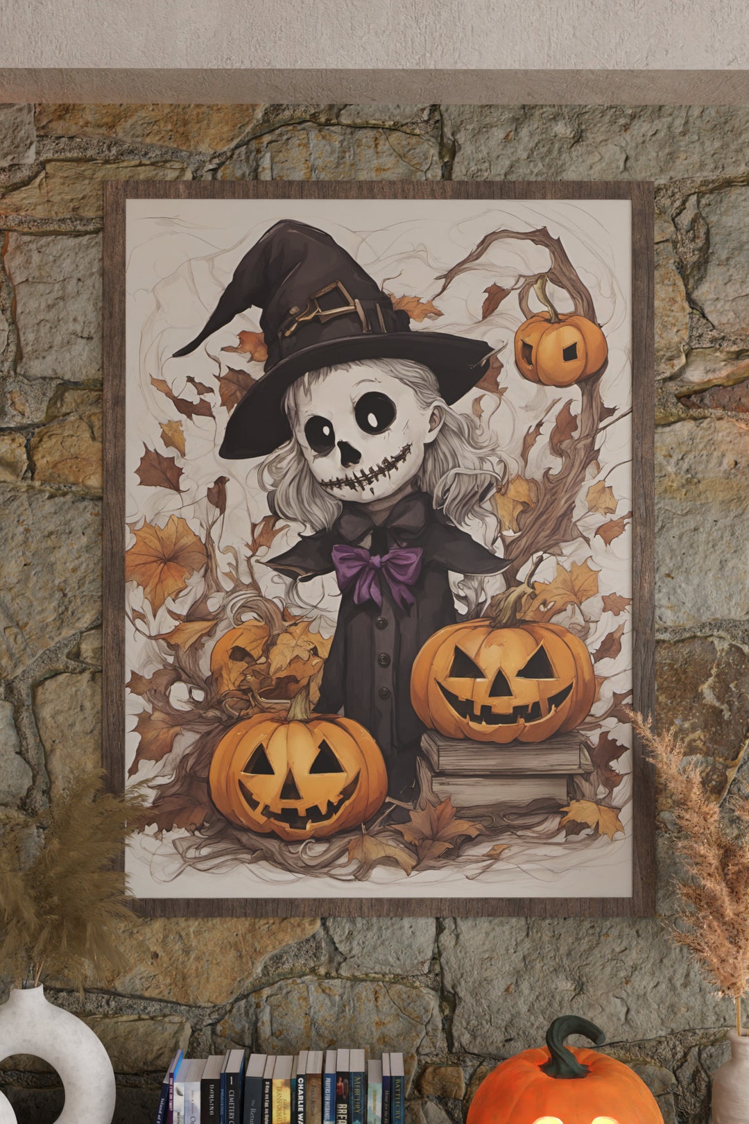 Halloween Art Print Vol 39 Spooky Poster Print Haunted House Print ...