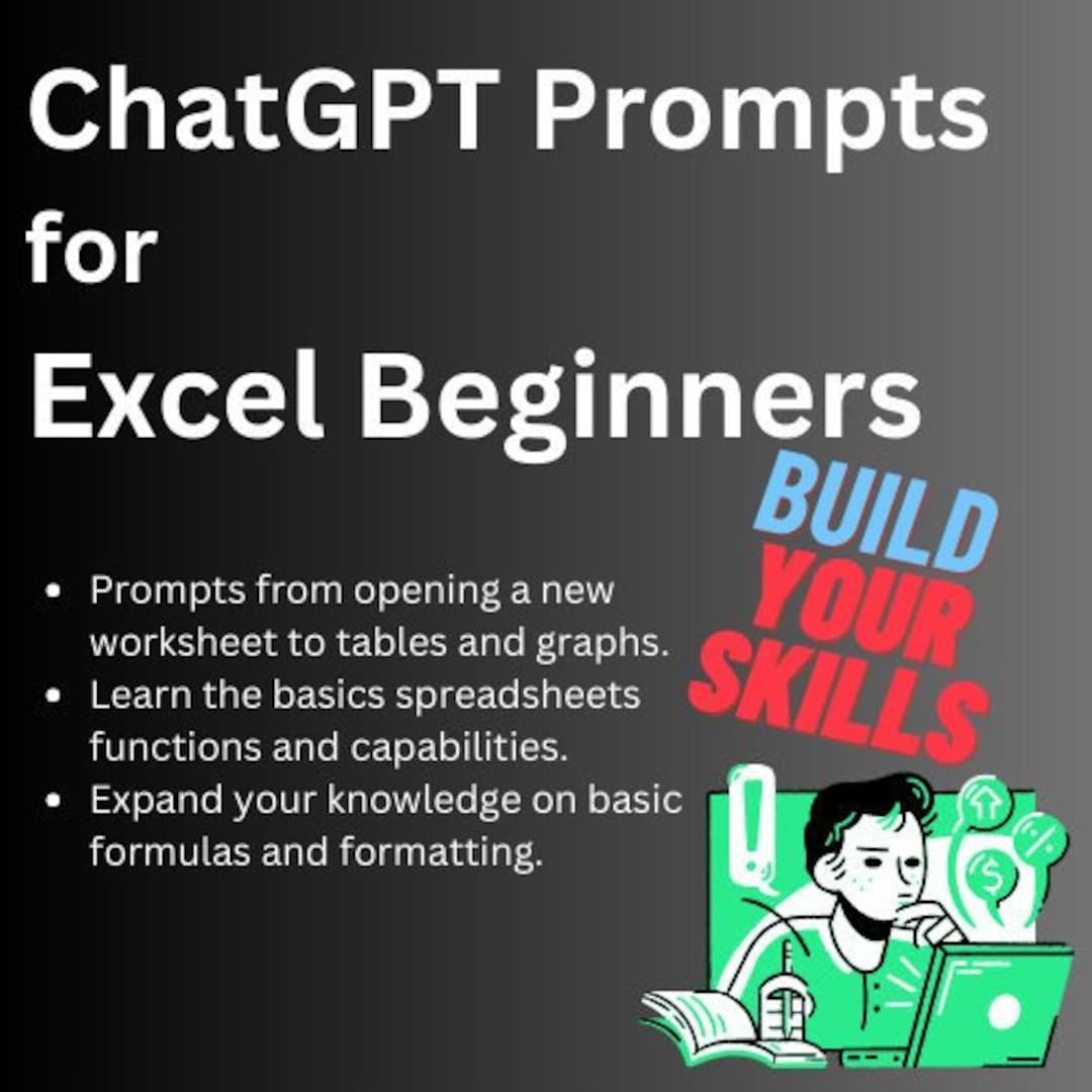 Chatgpt Prompts for Excel Beginners - Etsy