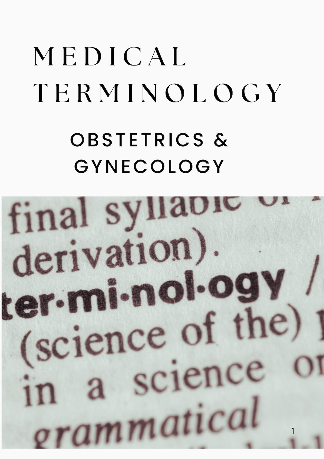 Gynecology and Obstetrics Medical Terminology – Beginner & Intermediate ...