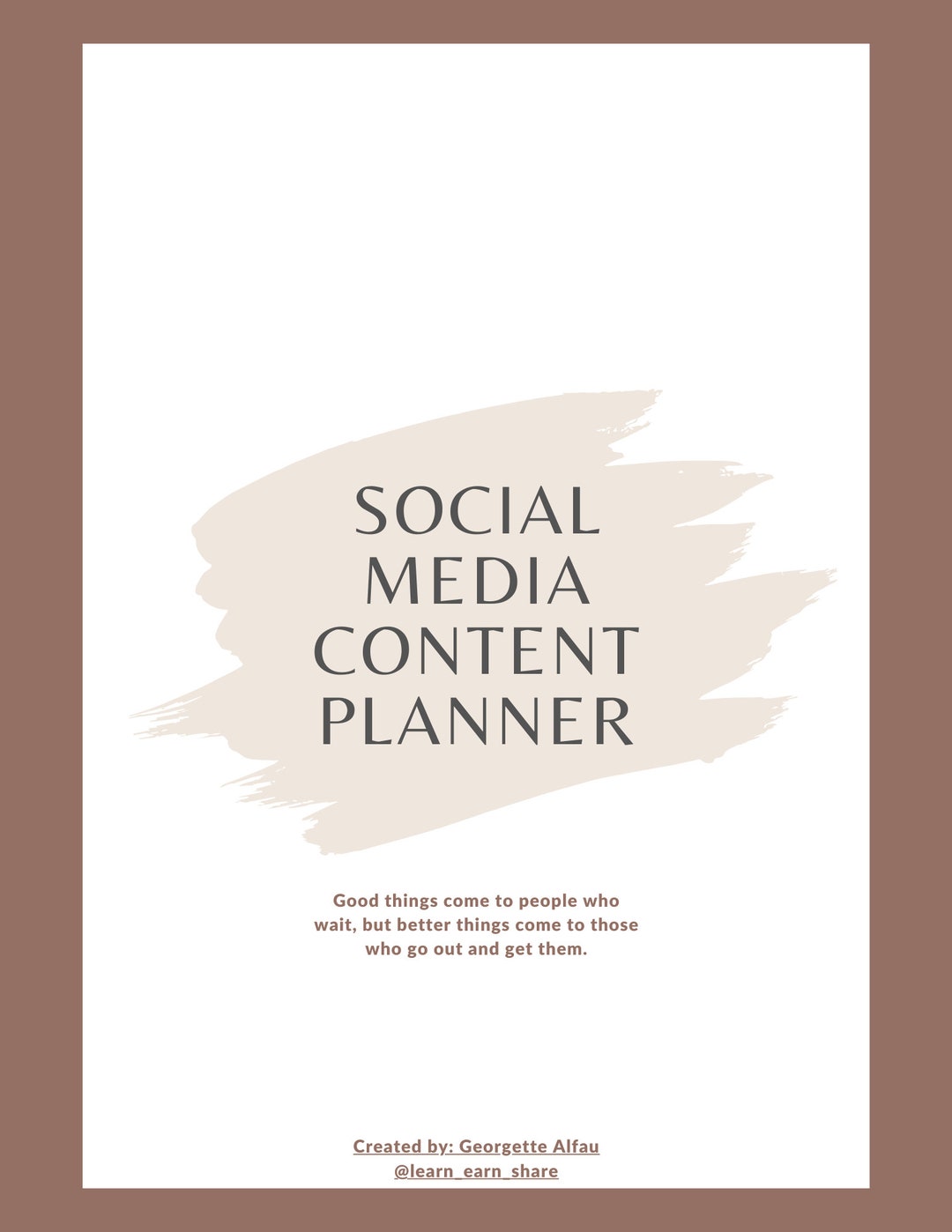 Social Media Content Planner for Beginners - Etsy