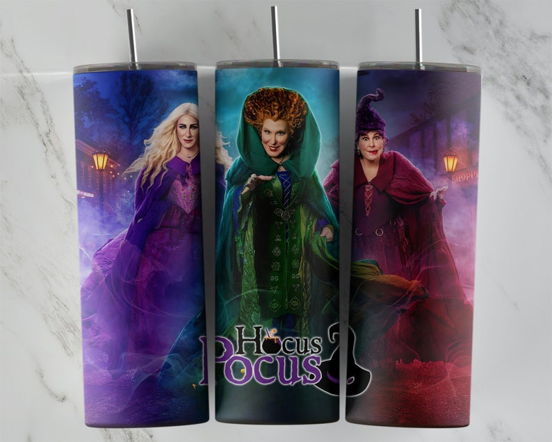 Hocus Pocus Tumbler Design, 20 Oz Skinny Tumbler Design, Sublimation ...