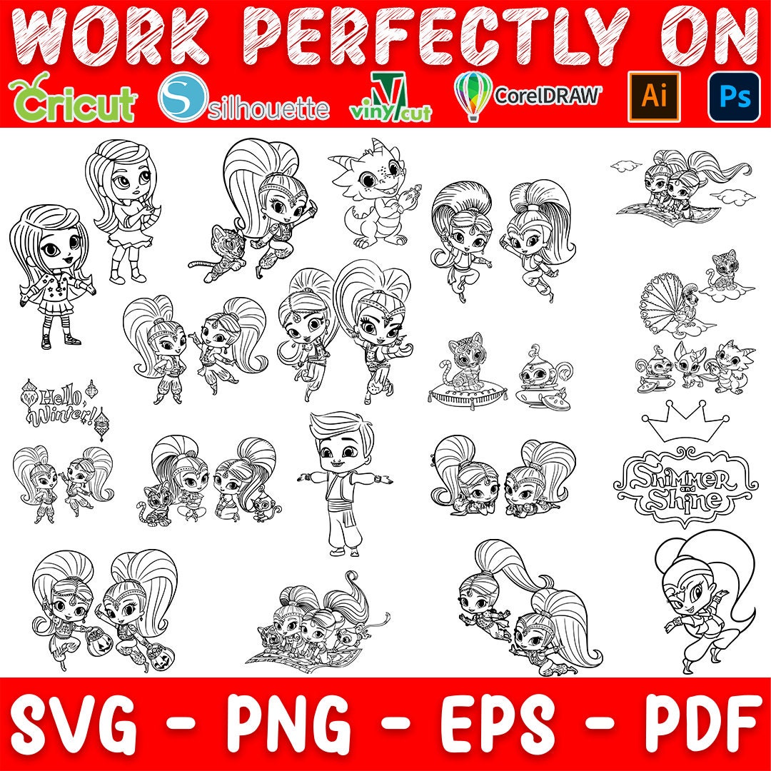 Shimmer and Shine Bundle SVG Shimmer and Shine Vector - Etsy