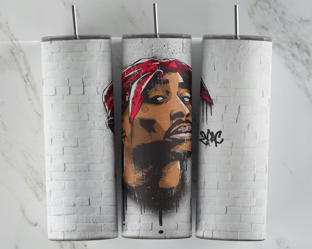 2pac Tumbler Design, 20 Oz Skinny Tumbler Design, Sublimation Image ...