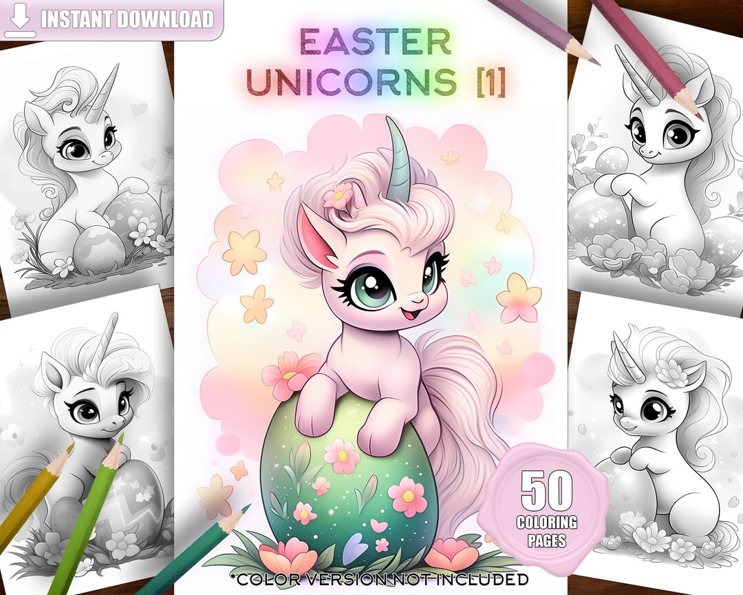 Cute Unicorn Coloring Pages for Kids Kawaii Unicorn Coloring Pages ...