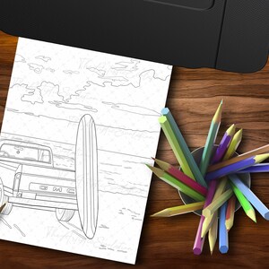 Summer Vibes Coloring Page, Hand Drawn, Summer Holiday Coloring Page ...