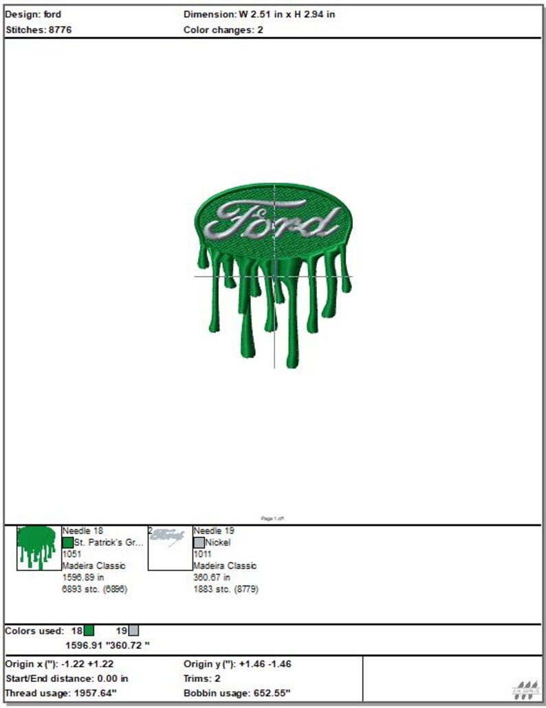 Ford Drip Logo - Etsy
